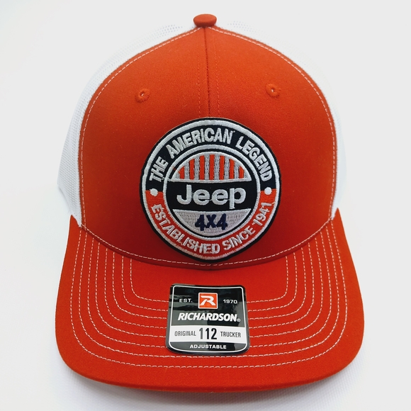 Jeep | Accessories | Jeep 4x4 Red And White Mesh Snapback Richardson ...
